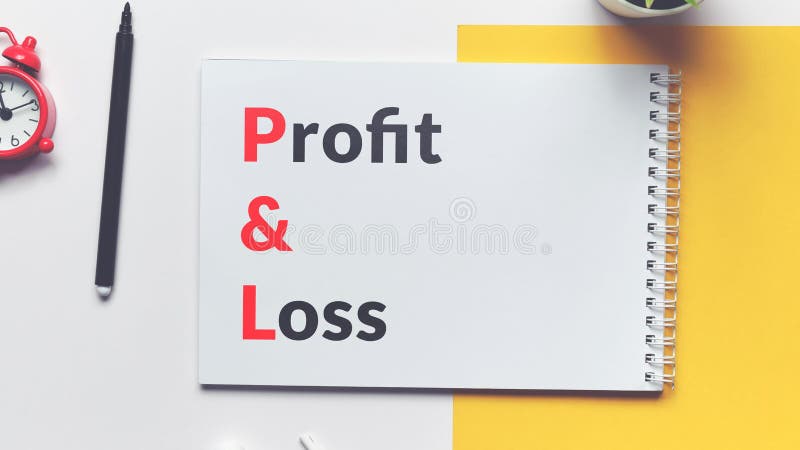 Business Acronym Profit and Loss. Writing on a Notebook Stock Photo ...