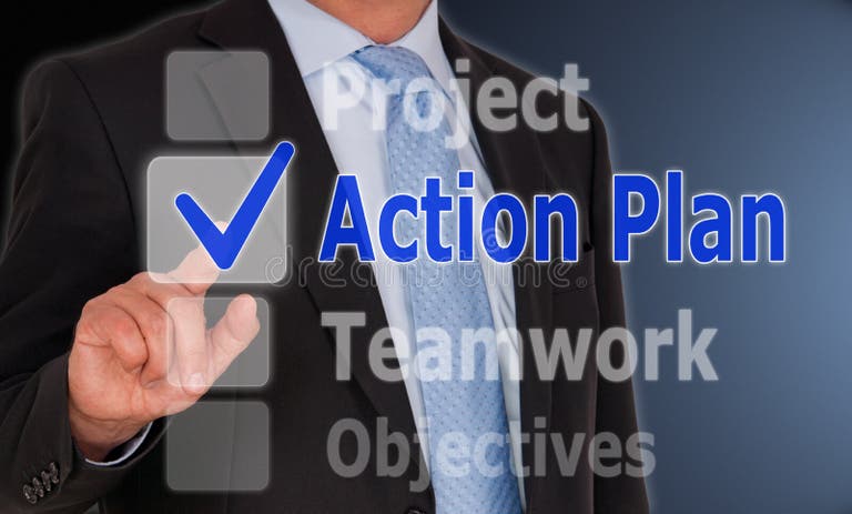 Business action plan stock image. Image of smart, highlighted - 44989411