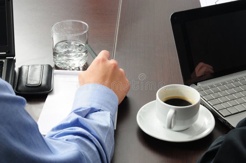 Business activity. stock image. Image of finger, objects - 12714943