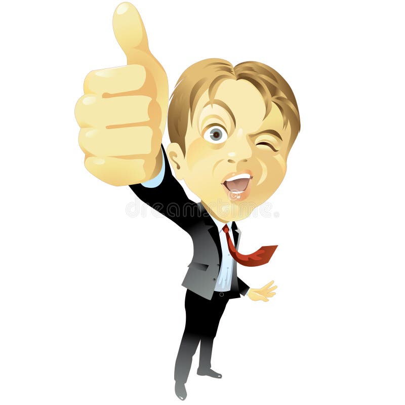 Cartoon Businessman Extending for a Handshake Stock Vector ...