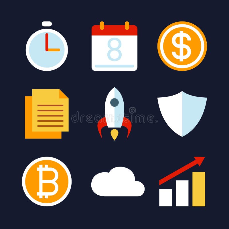 Business Activity and Strategy Icon Stock Vector - Illustration of ...