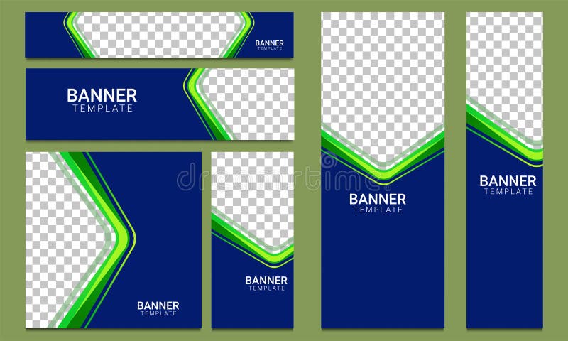 Business Ads Banner Design Set Stock Illustration - Illustration of ...