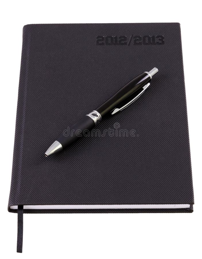 Business Agenda Set for 2013 with Pen Stock Image - Image of empty ...