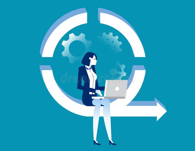 Business Agile Project Management. Vector Illustration Concept Stock ...