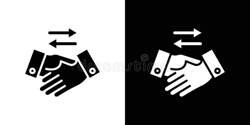 Business Agreement Handshake Icon Logo Set Vector Stock Vector ...