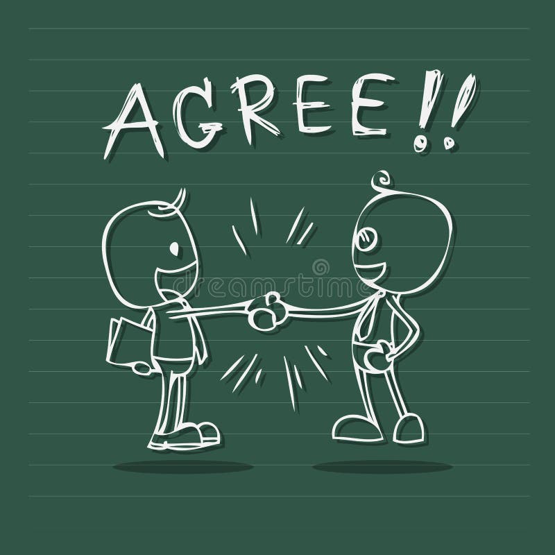 Business agreement stock illustration. Illustration of statistic - 58333522