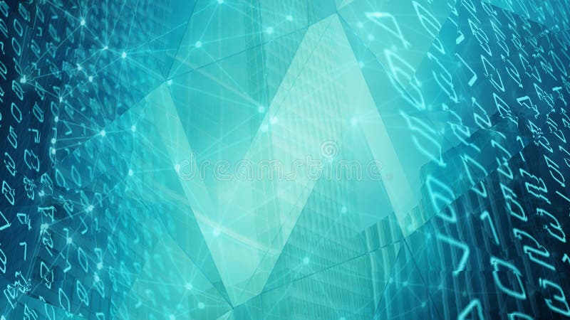 Machine Learning Ai Algorithm and Bots Connected in Digital Network ...