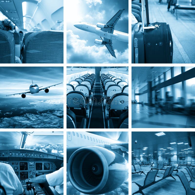Air travel collage stock image. Image of money, business - 33326973