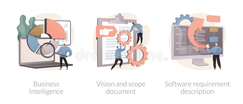 Business Analysis Abstract Concept Vector Illustrations. Stock Vector ...