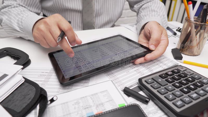 Business Analysis and Accounting Concept - Businessman Working with ...