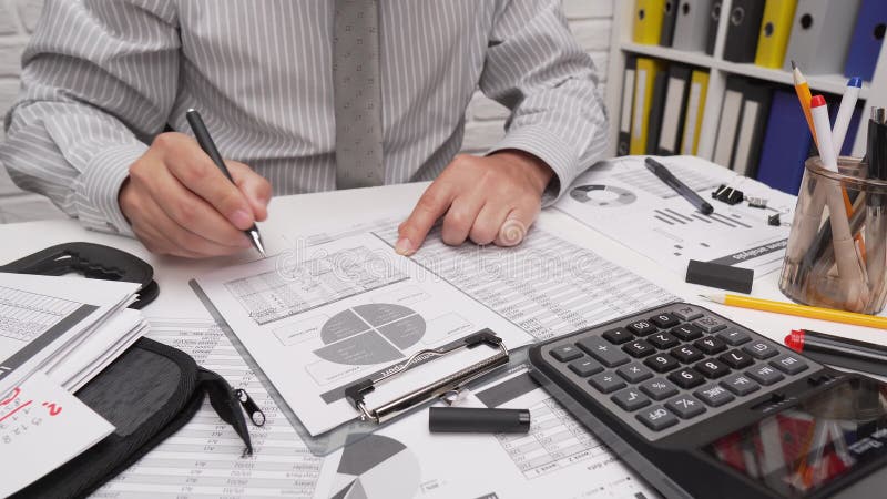 Business Analysis and Accounting Concept - Businessman Working with ...