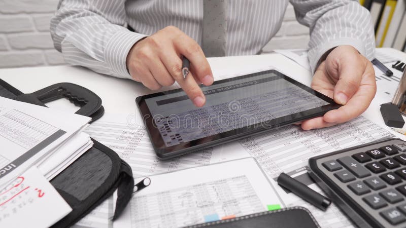 Business Analysis and Accounting Concept - Businessman Working with ...