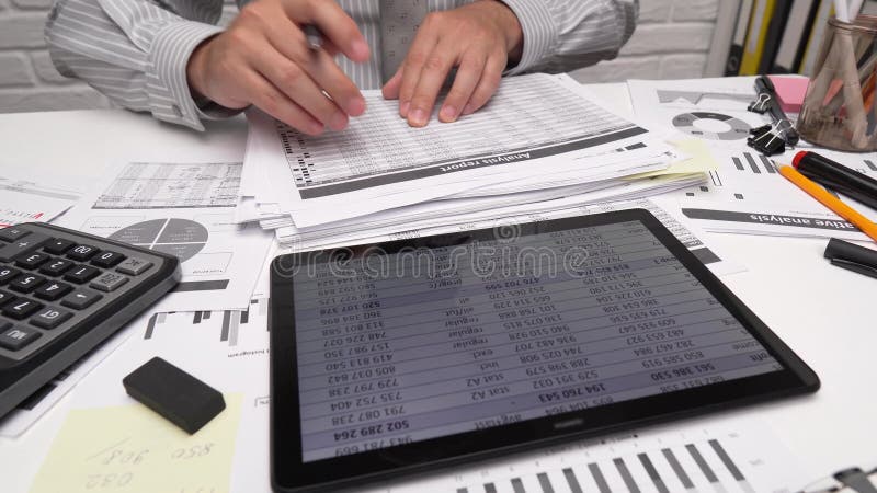 Business Analysis and Accounting Concept - Businessman Working with ...