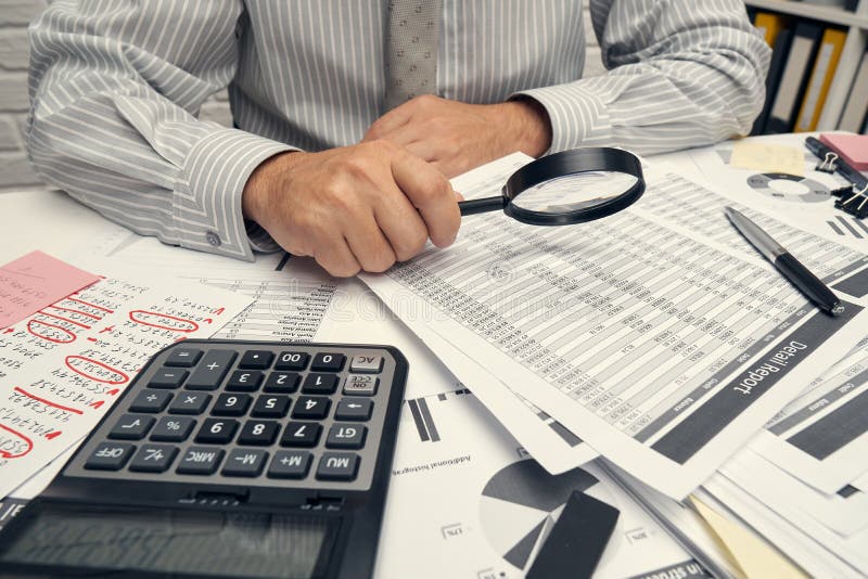 Business Analysis and Accounting Concept - Businessman Working with ...