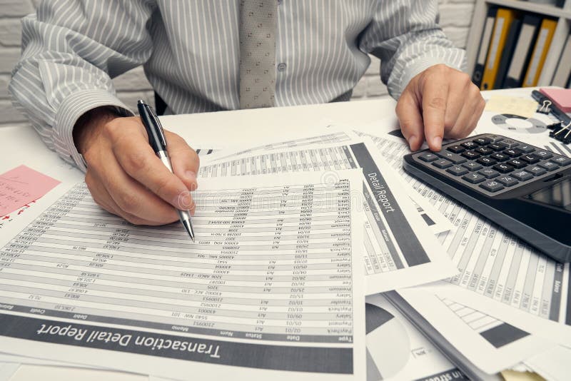 Business Analysis and Accounting Concept - Businessman Working with ...