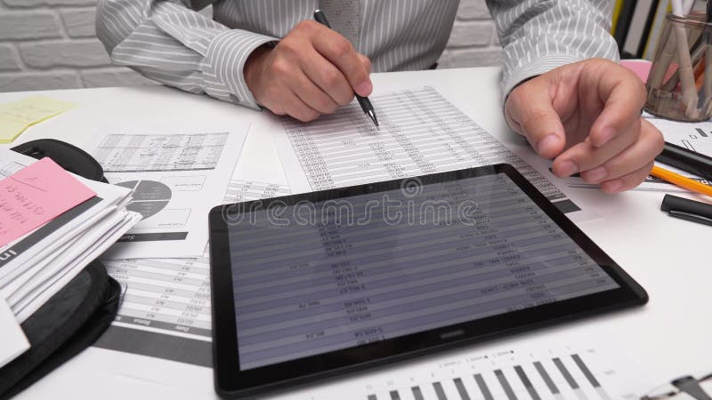 Business Analysis and Accounting Concept - Businessman Working with ...