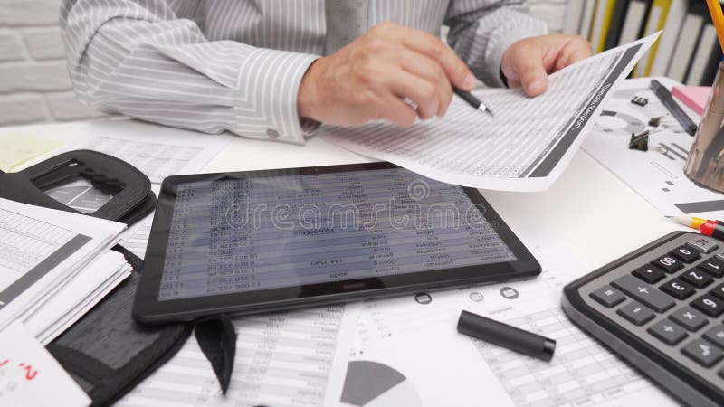 Business Analysis and Accounting Concept - Businessman Working with ...