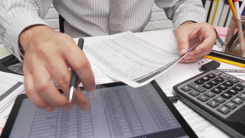 Business Analysis and Accounting Concept - Businessman Working with ...