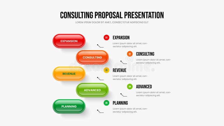 Business Analysis 5 Element Infographic Presentation Layout Stock ...