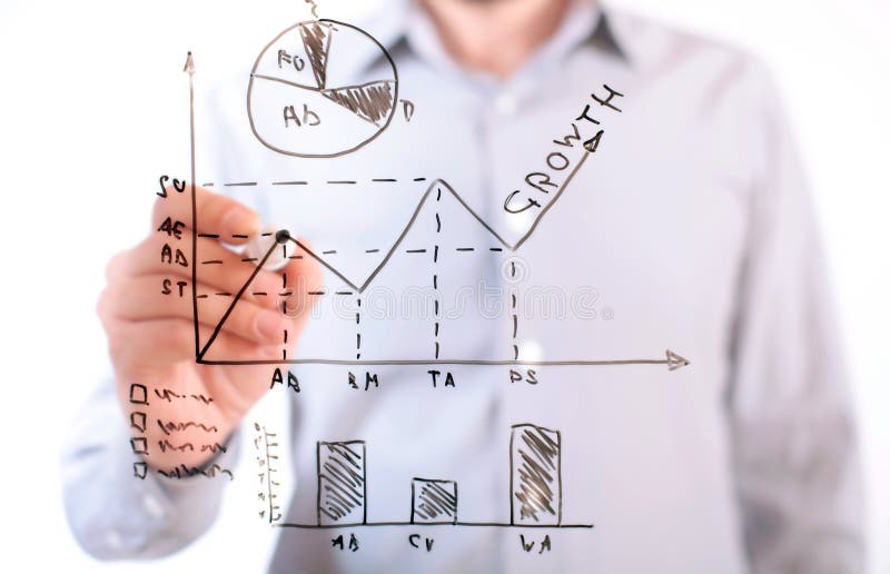 Business Analysis Graph and Chart Stock Photo - Image of arrows ...