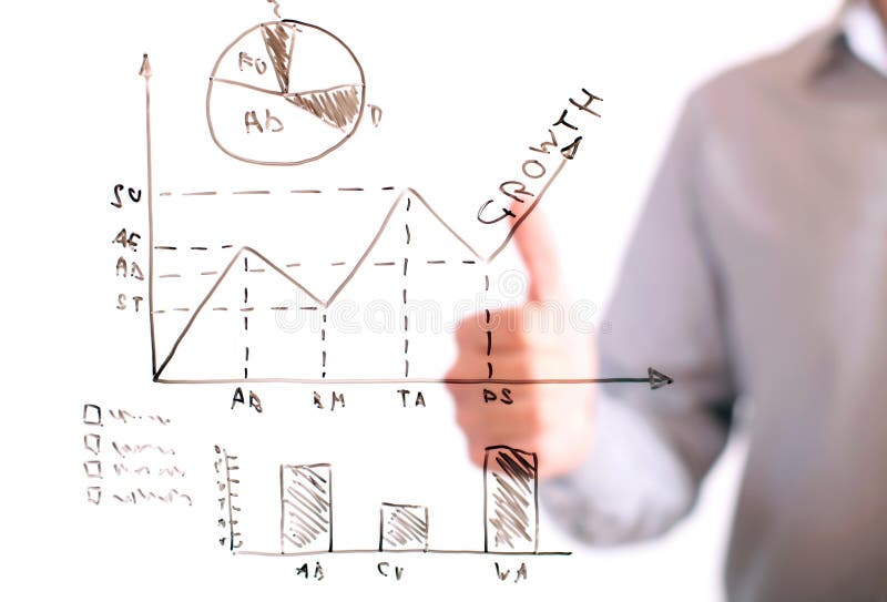 Business Analysis Graph and Chart Stock Image - Image of finance, bank ...