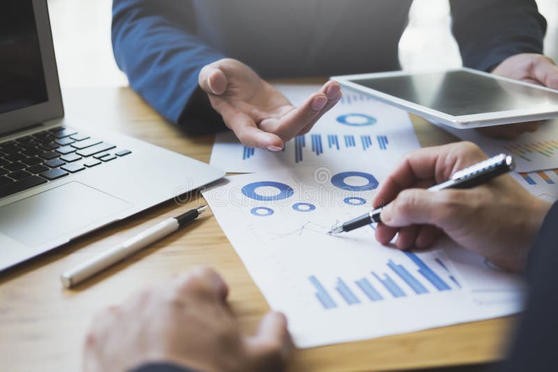 Business Analysis Meeting Training Team. Stock Image - Image of finance ...