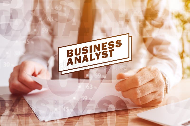 Business Analyst, Businessman Analyzing Company Reports Stock Image ...