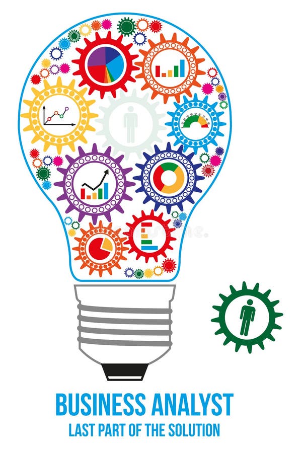 Business Analyst Design Concept. Stock Illustration - Illustration of ...
