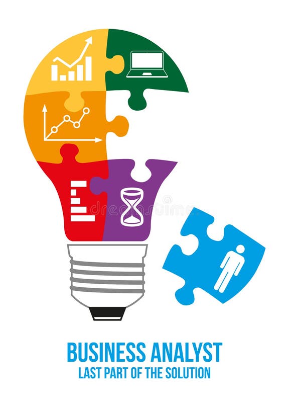 Business Analyst Design Concept. Stock Illustration - Illustration of ...