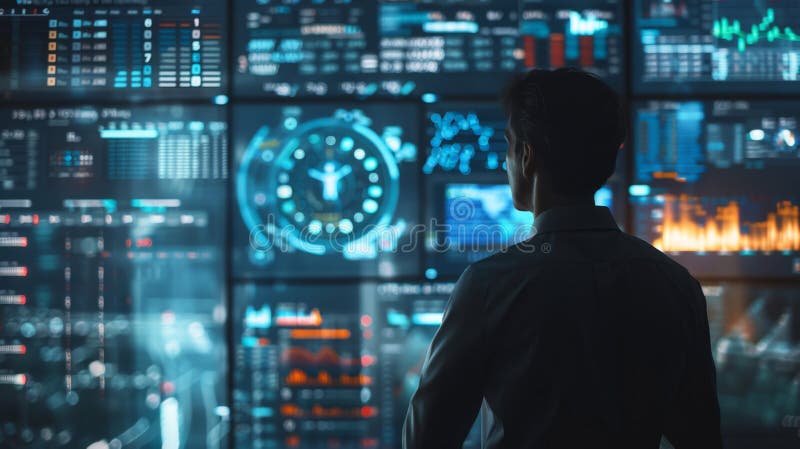 Business Analyst Examines Data Dashboard To Extract Actionable Insights ...