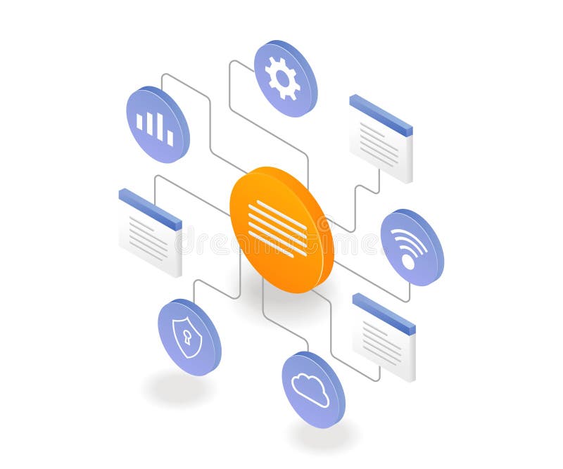 Business Analyst with Pie Chart Infographic Stock Vector - Illustration ...