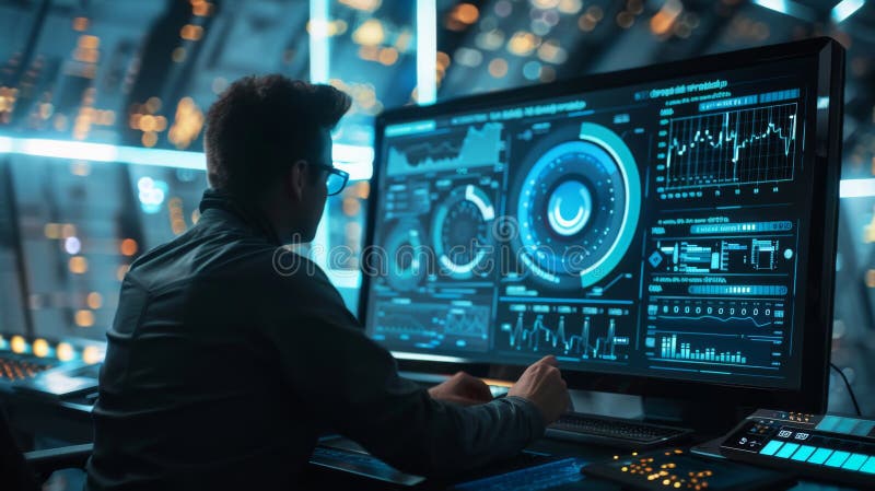 Business Analyst Utilizing Advanced Analytics Dashboard for Data-driven ...