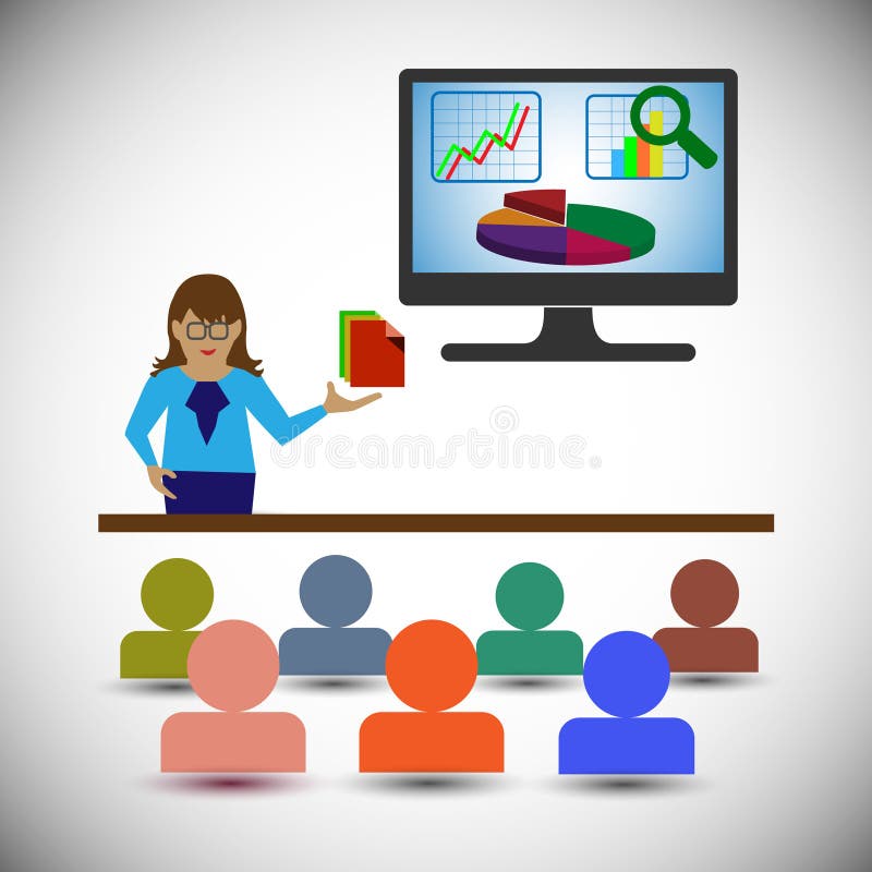 Business Analyst/Man Presenting the Reports, Charts and Graphs and ...