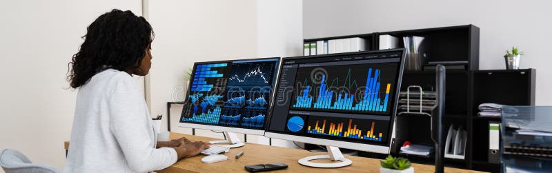 Business Analyst Woman stock photo. Image of tech, dashboard - 213589708