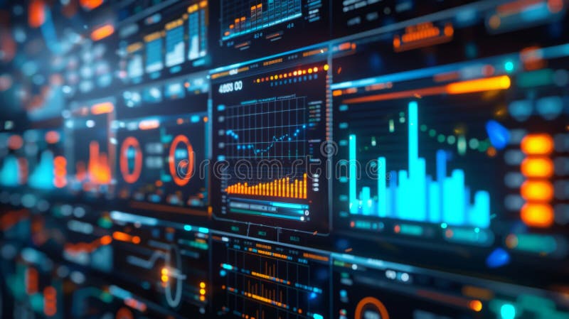 Business Analytics, AI Platform Displaying Advanced Data Analytics ...