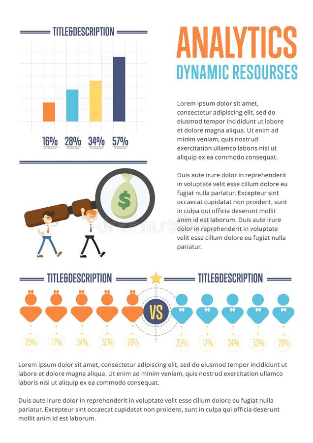 Business Analytics Banner with Businessmen Stock Vector - Illustration ...