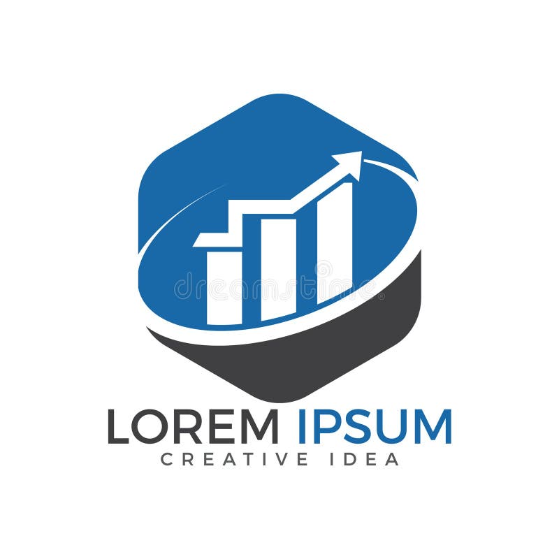 Business Graph and Service Logo. Stock Vector - Illustration of ...