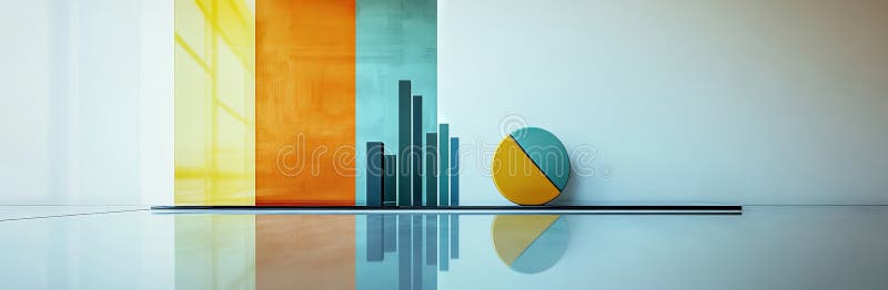 Business Analytics Charts and Graphs with Blue Themes. Bar Graphs ...