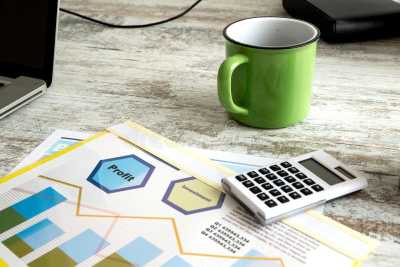 Business Analytics with Coffee Stock Image - Image of concept, market ...