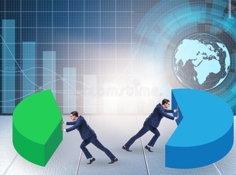 Business Analytics Concept with Pie Chart Stock Photo - Image of ...