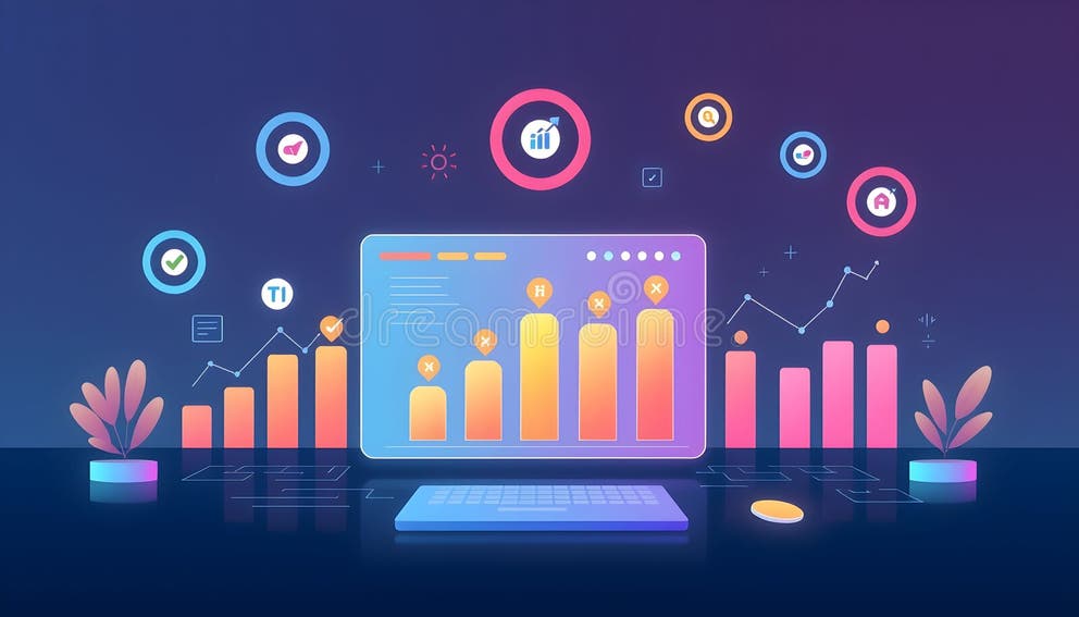 Business Analytics Dashboard: Visualizing Growth and Key Performance Indicators Stock ...