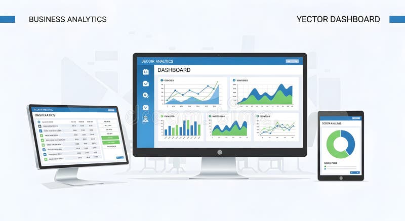 Multiple Comprehensive Business Analytics Dashboards Stock ...