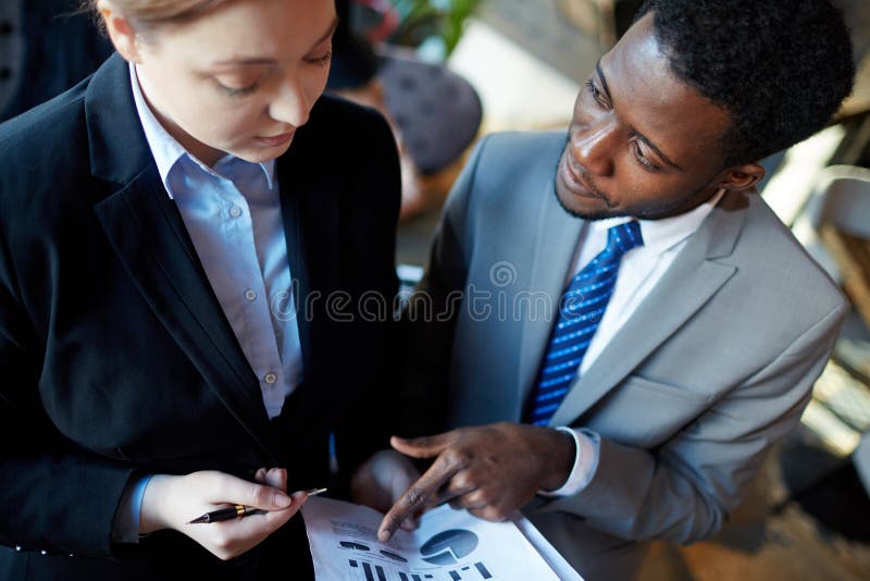 Business Analytics Discussing Data in Office Stock Photo - Image of ...