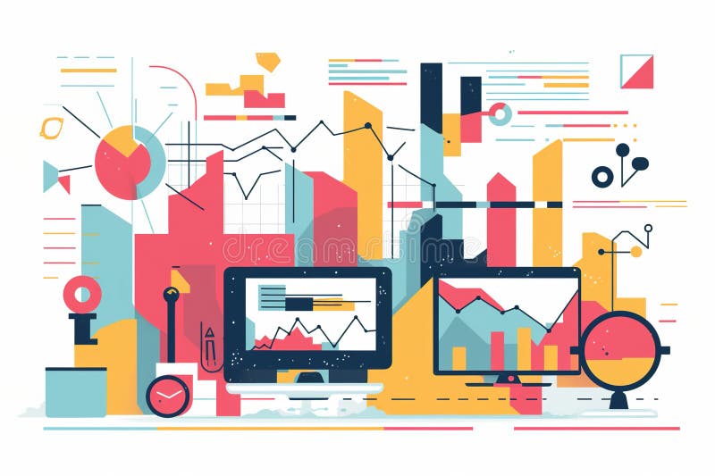 Business Analytics, Graphic Concept or Background, AI Generative Image ...