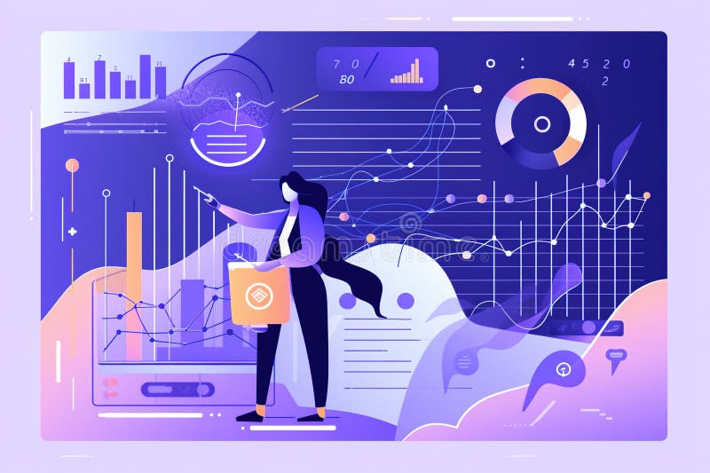 Business Analytics, Graphic Concept or Background, AI Generative Image ...