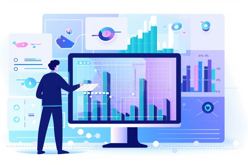 Business Analytics, Graphic Concept or Background, AI Generative Image ...