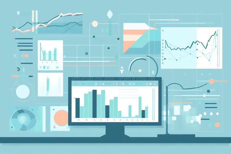 Business Analytics, Graphic Concept or Background, AI Generative Image ...