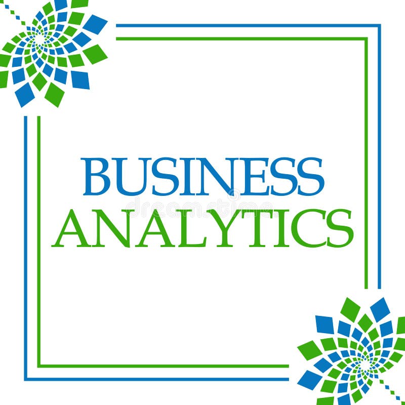 Business Analytics Green Symbols Top Bottom Stock Illustration ...