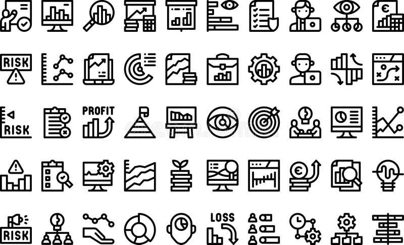 Business Analytics Icons High-Quality Vector Icons Collection with ...