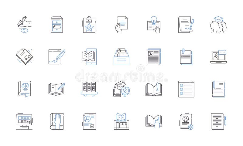 Business Analytics Line Icons Collection. Optimization, Metrics ...